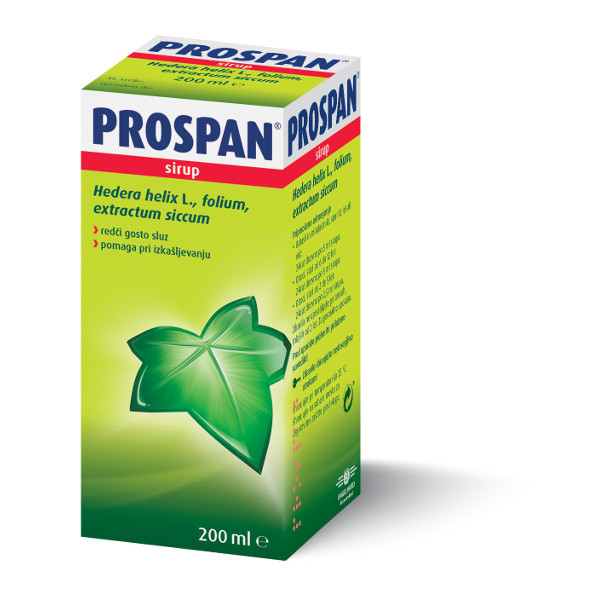 Prospan 7 mg / 1 ml sirup, 200 ml - Dihala - Gorenjske lekarne