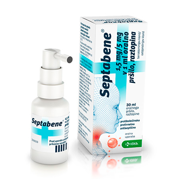 Septabene 1,5 mg/5 mg v 1 ml oralno pršilo - Imunski sistem - Gorenjske ...