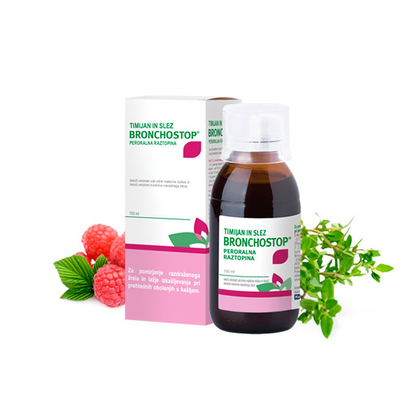 Timijan in slez bronchostop sirup, 150 ml - Dihala - Gorenjske lekarne