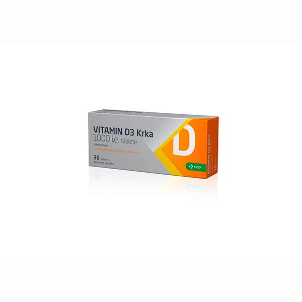Vitamin D3 Krka 1000 i.e., 30 tablet - Ostalo - Gorenjske lekarne
