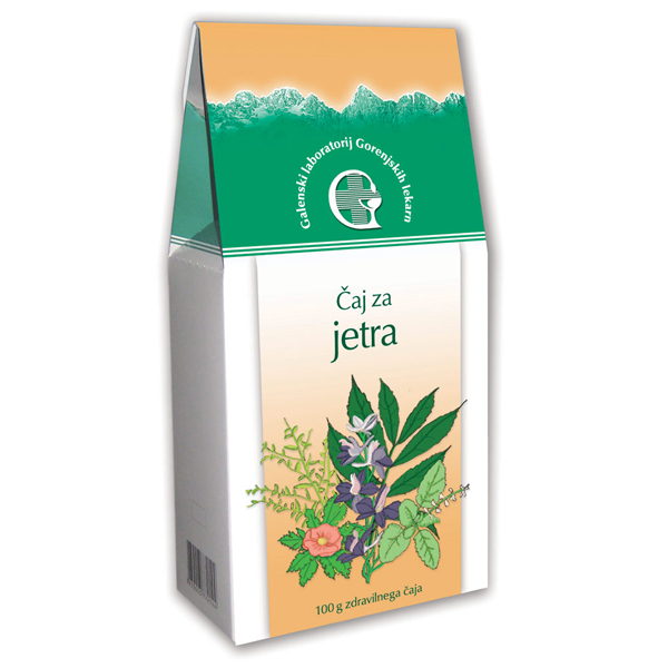 Čaj za jetra, 100 g - Prebava in presnova - Gorenjske lekarne