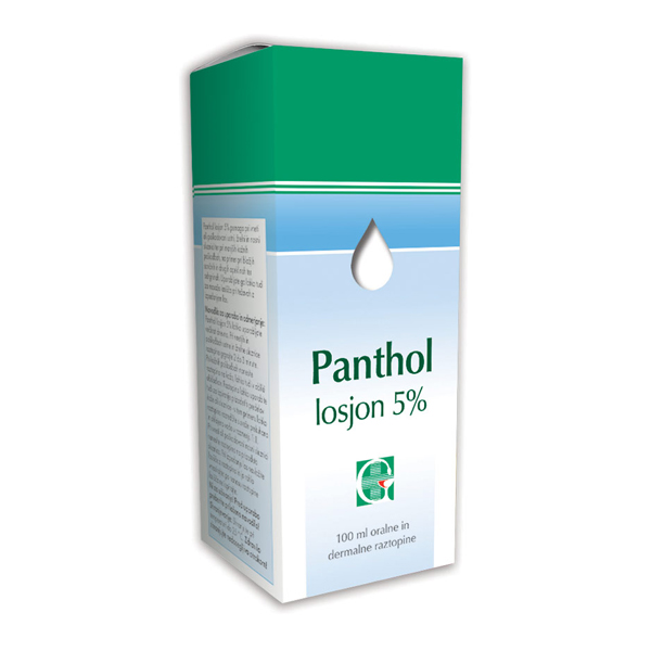 Panthol losjon 5 %, 100 ml - Koža in sluznica - Gorenjske lekarne