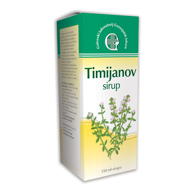 Timijanov sirup - Dihala - Gorenjske lekarne